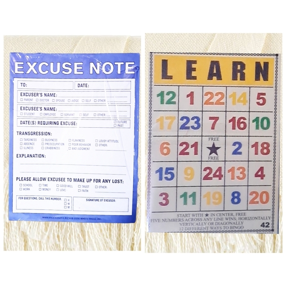 Office | 120 Excuse Note And Learn Numbers | Poshmark